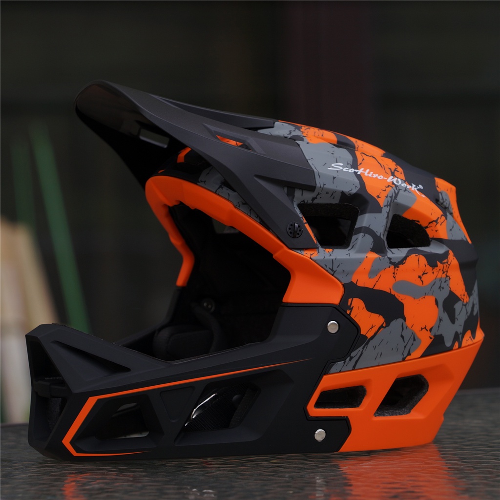 Sports New Adults Full Covered Bicycle Helmet OFF-ROAD MTB Mountain ...