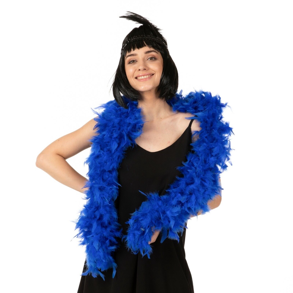 80G Luxury Feather Boa Dance Burlesque Fancy Dress 2M Thick Costume ...