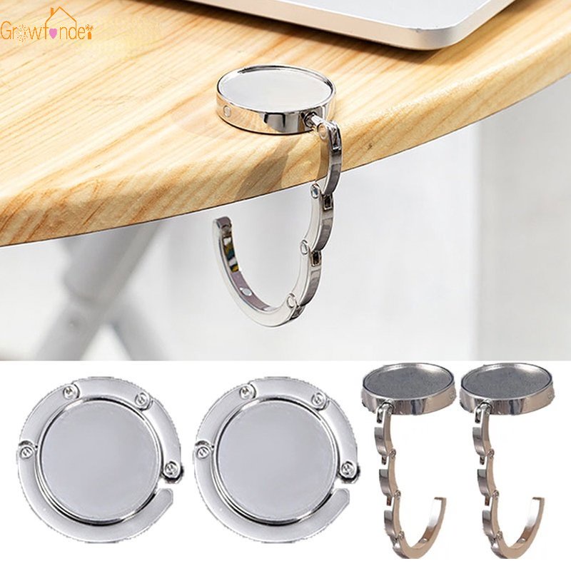 Travel Portable Folding Bag Rhinestone Alloy Hook Hanger Handbag Purse ...