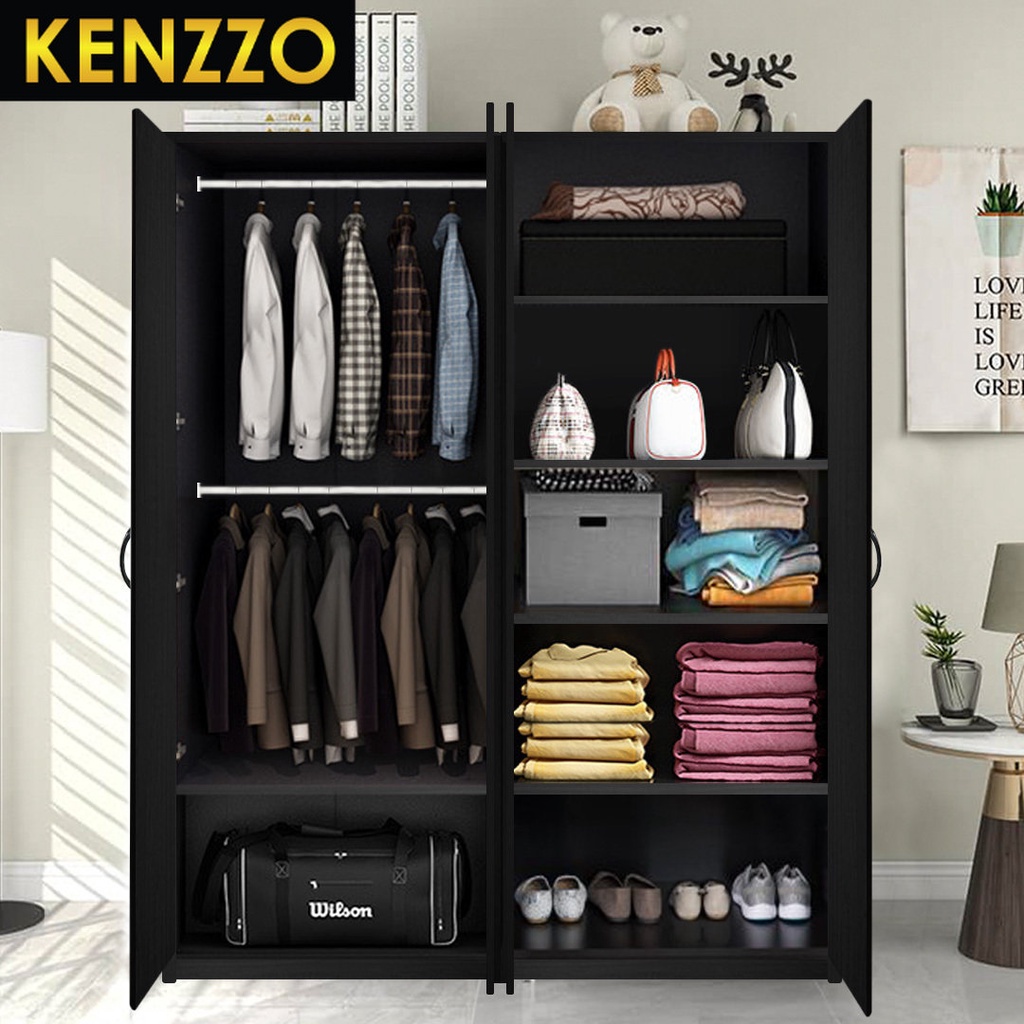 KENZZO : 4 door multifunctional wooden wardrobe/ multifunctional ...