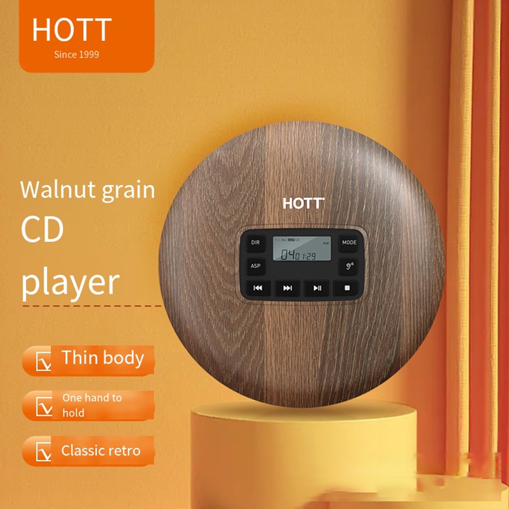 Hott CD611 Portable CD Player Lcd Display High Fidelity High Quality ...