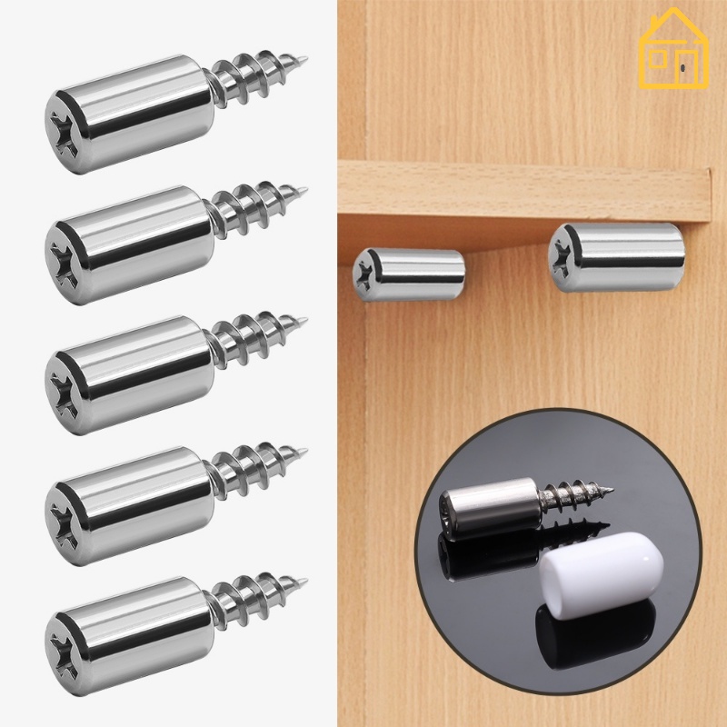 10 Sets Household Screw Partition Brackets with Sleeves / Shoe Racks ...