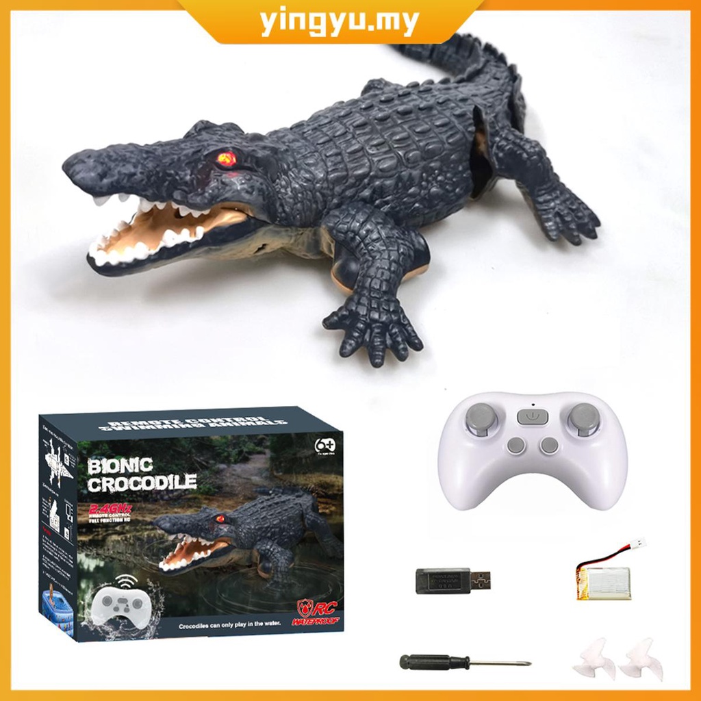 RC Crocodile Toy Remote Control Alligator Toy High Simulation Crocodile ...