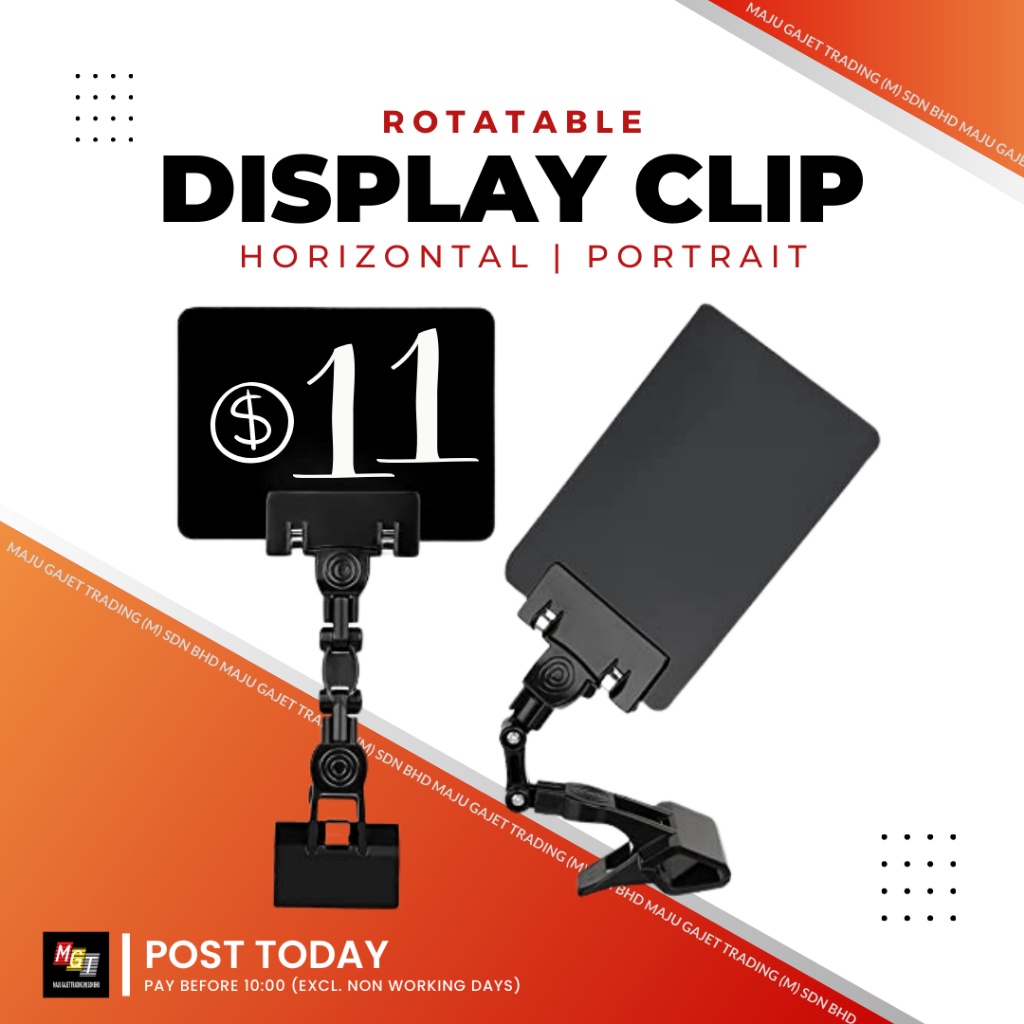 Price Tag Pop Clip Holder Price Display Clip Sign Holder Clamp Pengepit ...