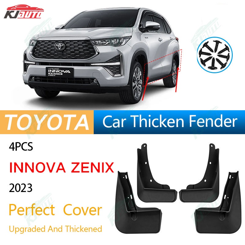 【Thickened and Upgraded】4 Pcs 2023 Toyota Innova Zenix Custom Fenders ...