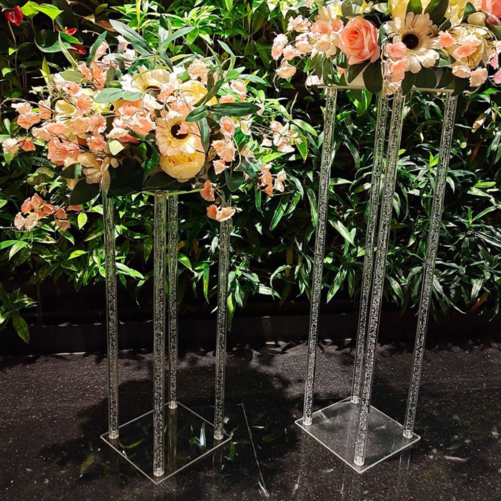 Support Frame Table Centerpiece Acrylic Wedding Flower Stand Floor Vase ...