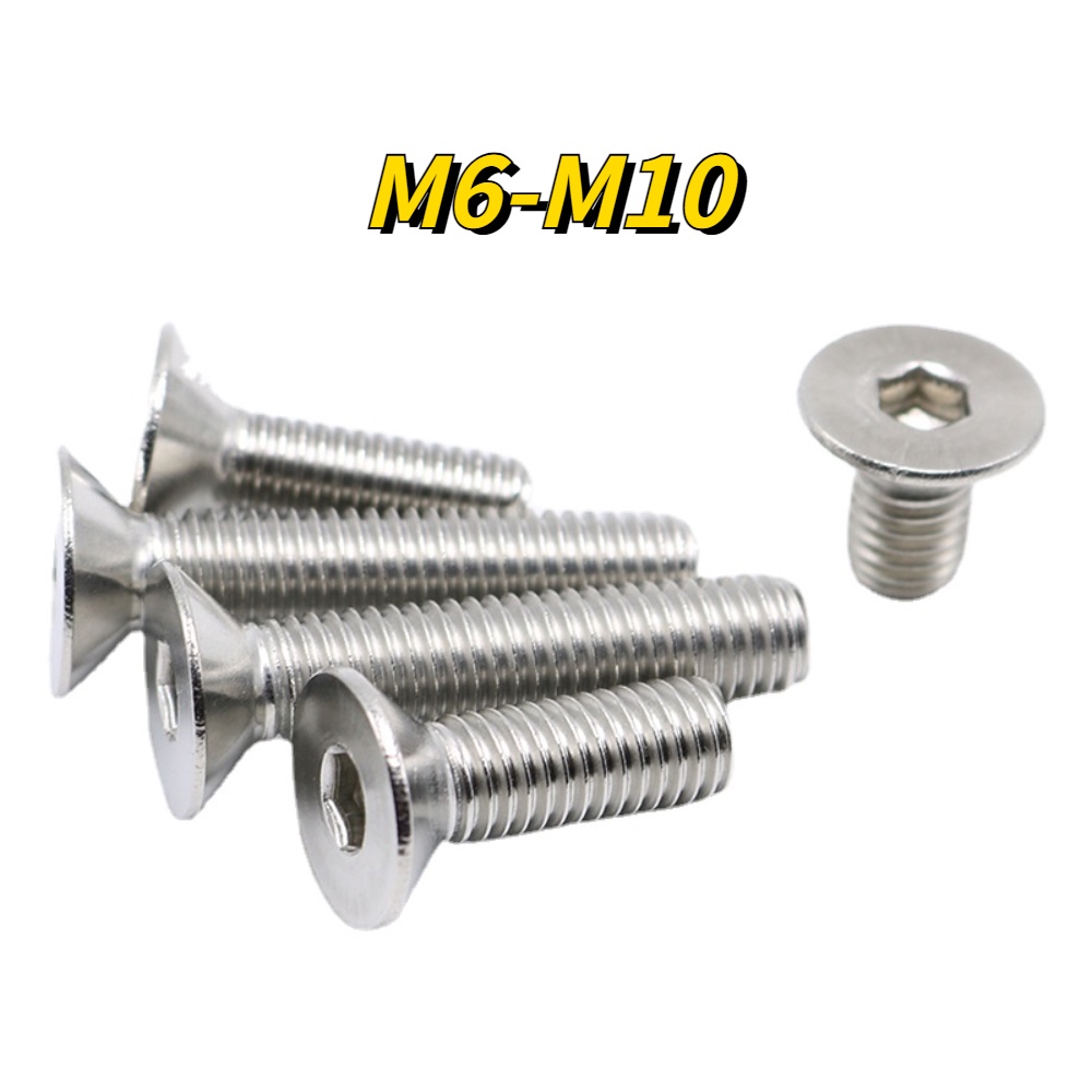 [XNY] Sus316 Countersunk Head Hexagon Socket Screw Flat Head Bolt M6/M8 ...