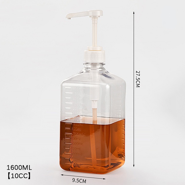 Sugar Press Bottle 5cc 10cc Milk Tea Syrup Pump Juice Liquid Oil Dispenser Juice Sugar Pump ...