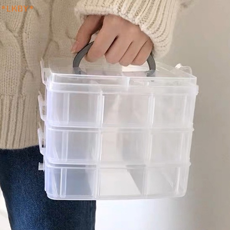 Luckybabys> Transparent Jewelry Storage Box Large-Capacity Finishing ...