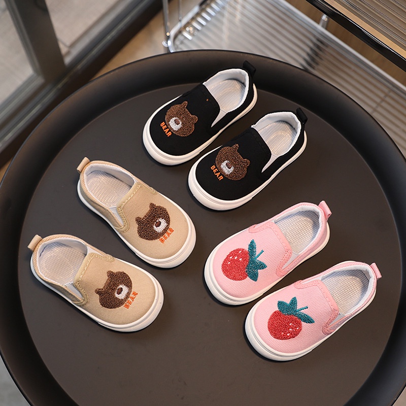1-6 Years Children's Canvas Shoes Lightweight Loafers Infant Boys Girls ...