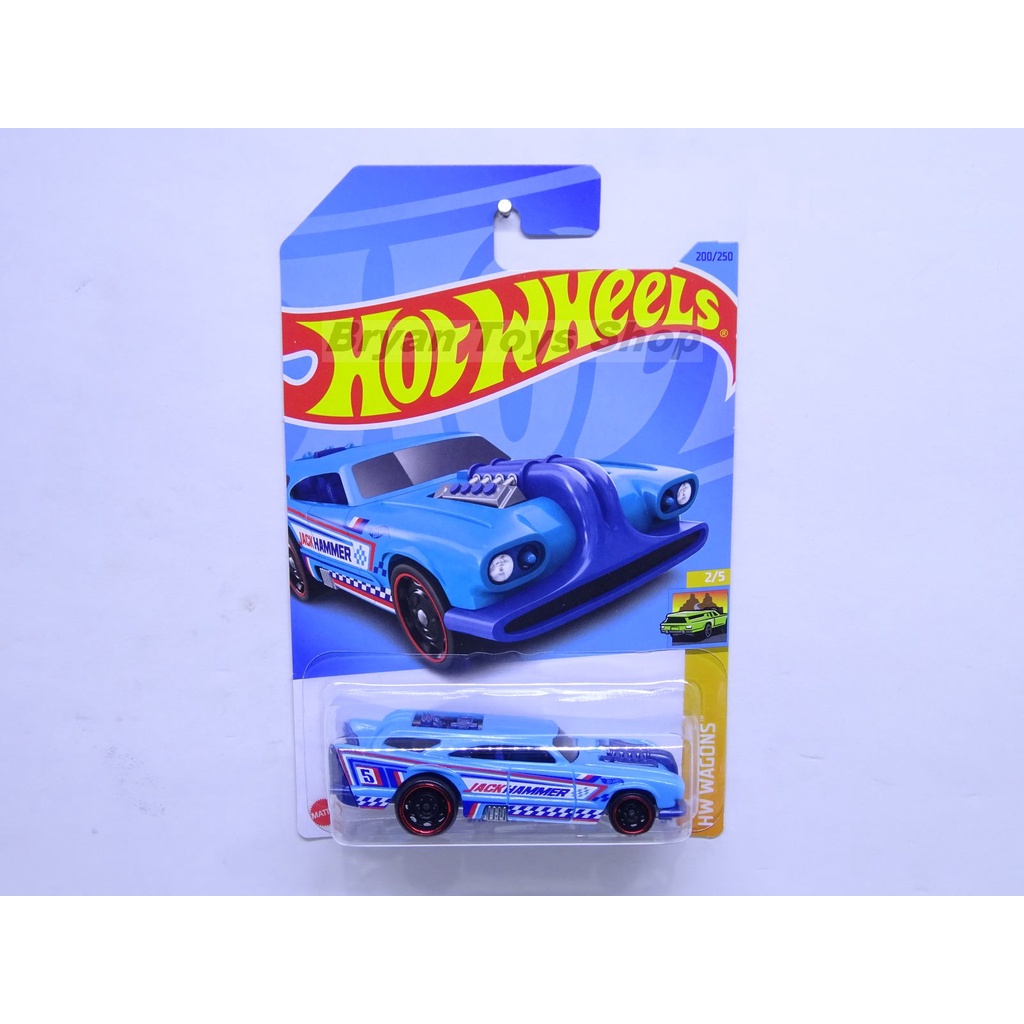 Hot Wheels Jack Hammer Blue No. 5-racing Car | Shopee Malaysia
