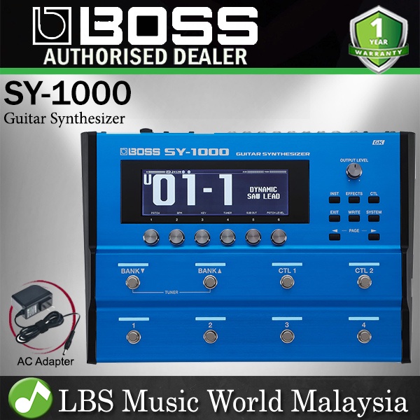Boss SY-1000 Guitar Synthesizer and Effects Pedal for Electric Guitar ...