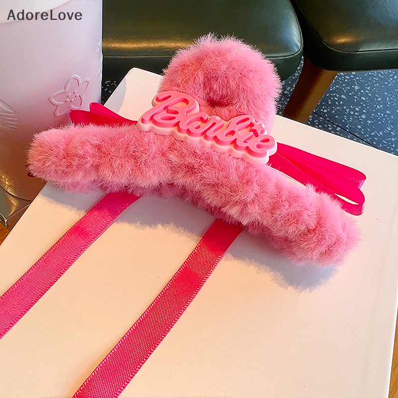 ADL Plush Claw Clip Heart Bow Barbie Letter Shark Clip Hindbrain Spoon ...