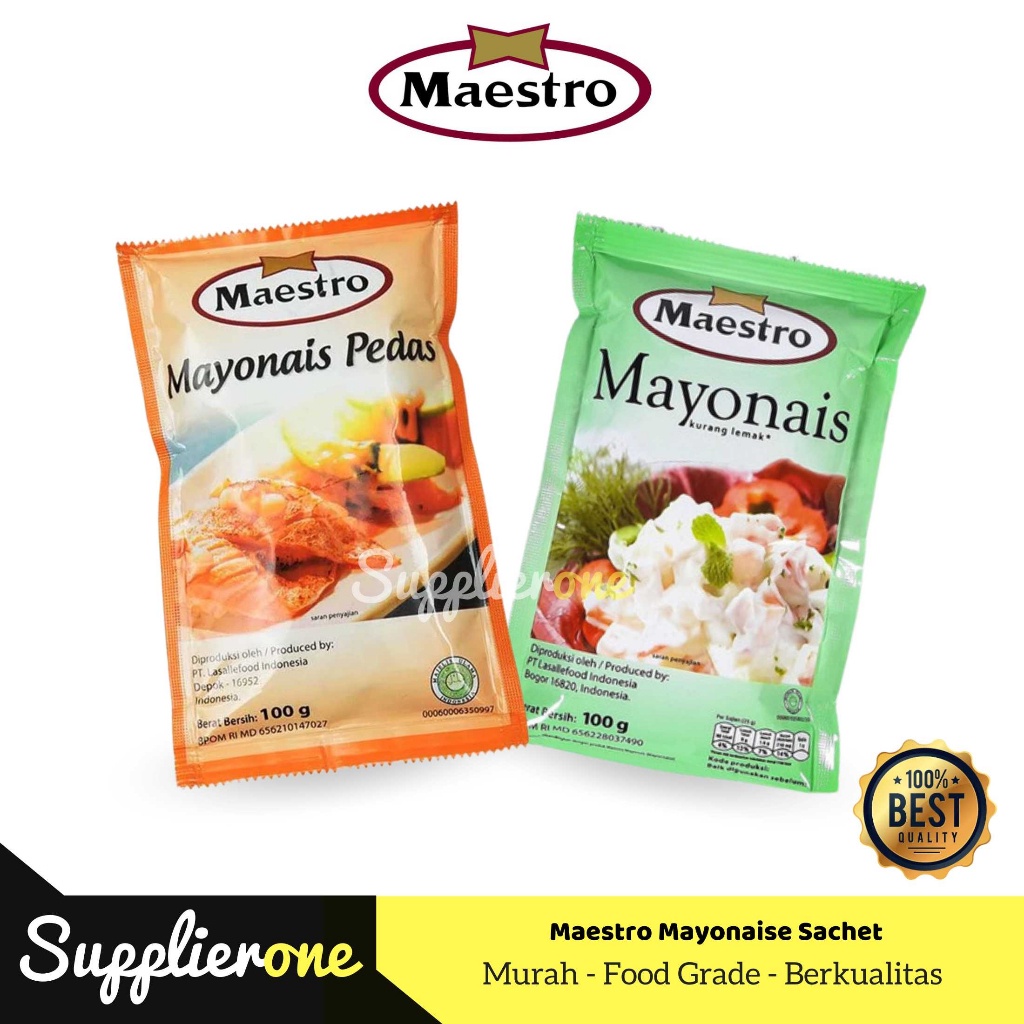 Maestro Mayonnaise / Mayonnaise Sachet 100gr / Mayonnaise Original ...