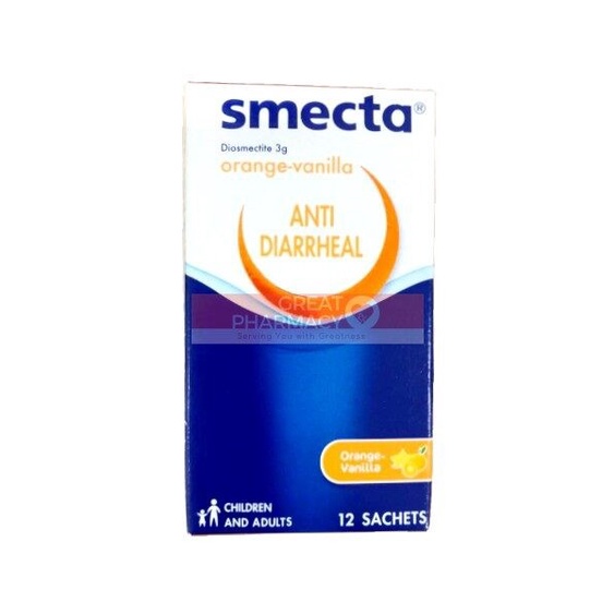 Smecta Anti-diarrheal Orange-vanilla Flavour 12 Sachets (Exp:06/2025 ...