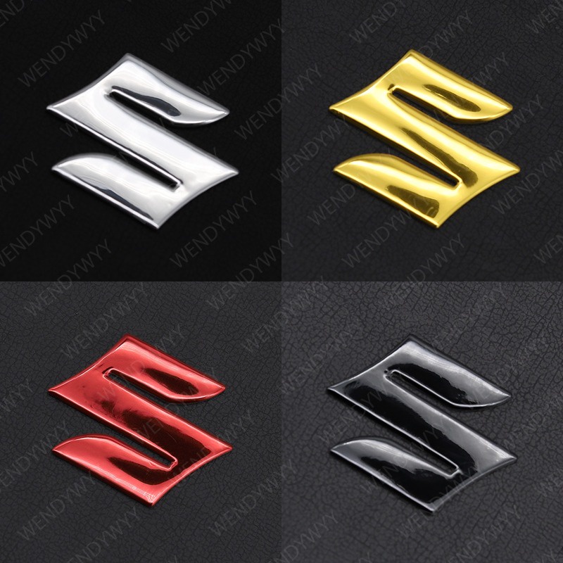 2pcs 1set S letter 3D Emblem 4.8x4.8cm left right Logos Stickers For ...