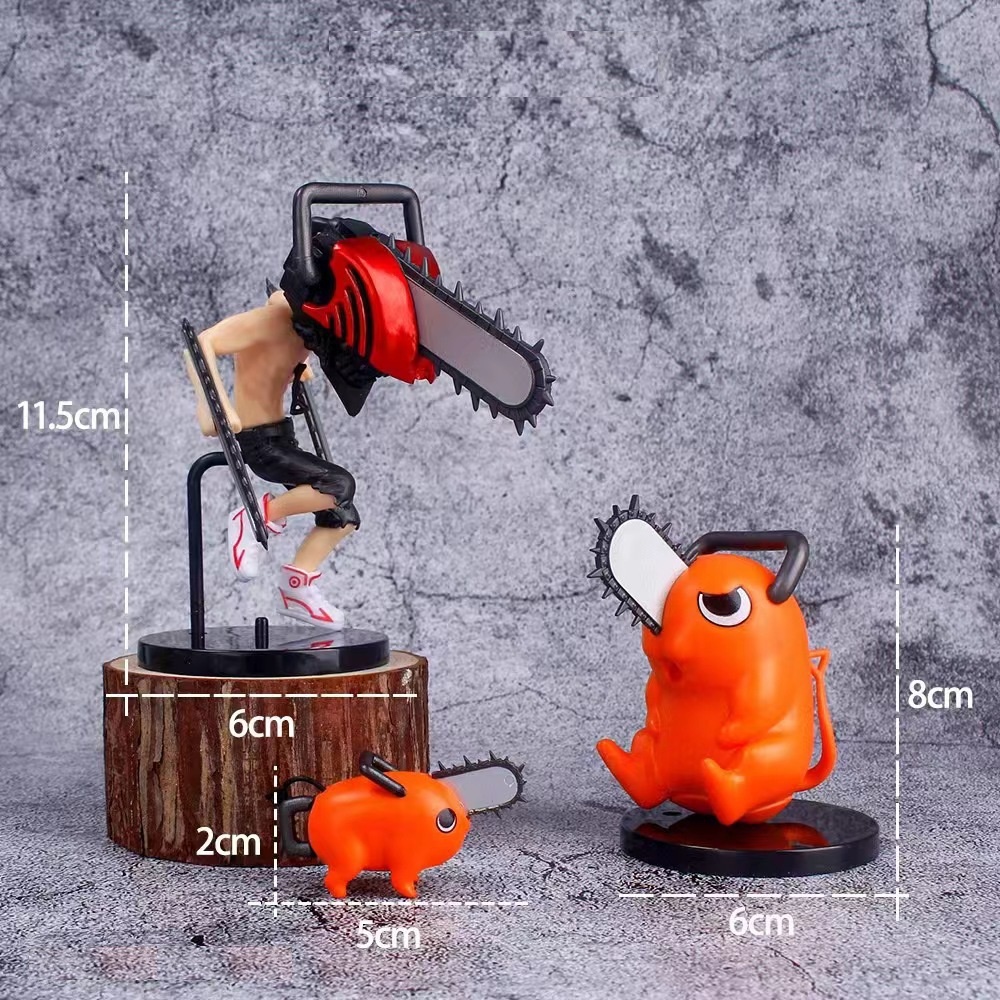 Jomparty Chainsaw Man Pochita Denji Cake Topper Birthday Party Saw ...