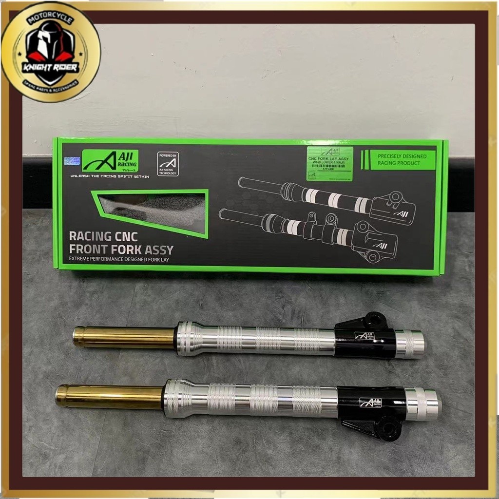 AJI CNC FRONT FORK LAY W100 LOWER 1.5 CHROME GOLD AJI RACING CNC FRONT ...
