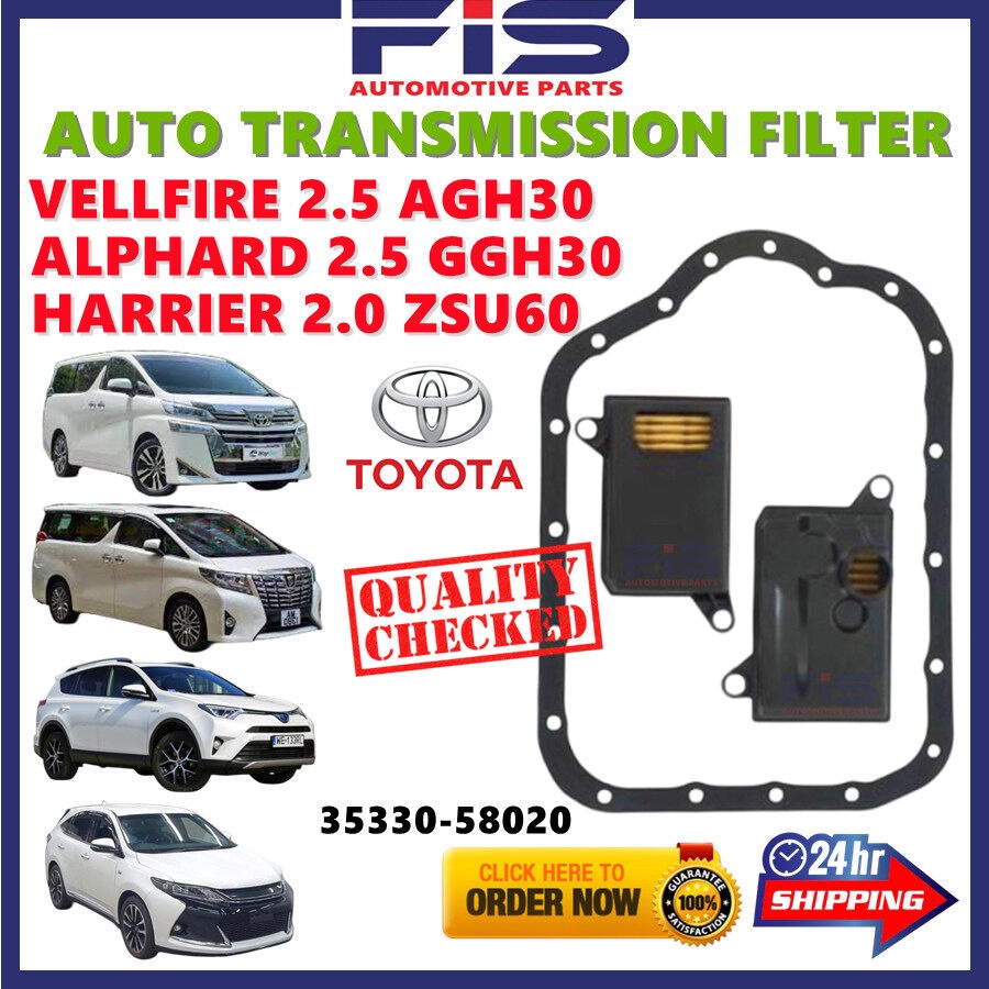 FIS Auto Gearbox Filter Toyota Vellfire Alphard 2.5 AGH30 GGH30 Harrier ZSU30 35330-58020 ...