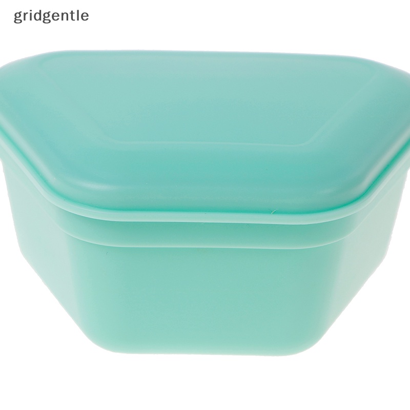 [gridgentle] Denture Box Plastic Denture Bath Case Denture Container ...