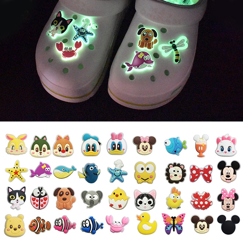 Luminous Croc Jibbit Croc Cartoon Cute Colorful Animal Pattern ...