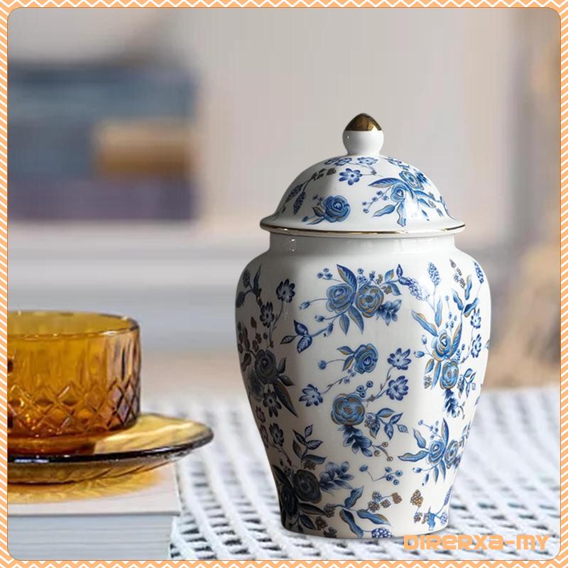 [DirerxaMY] Flower Vase Ginger Jar, Storage Food Storage Container ...