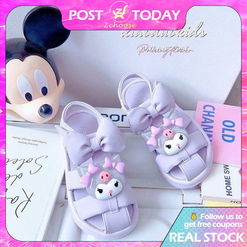 Ready Stock Kids Sandals Cartoon Kuromi Sandals Girl Sandals Princess ...