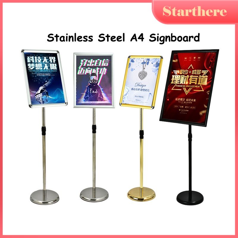 Stainless Steel A4/A3 Vertical Signboard Hotel Vertical Billboard ...