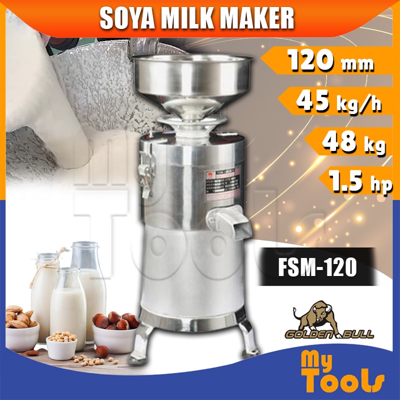 Mytools Golden Bull 1.5HP Soya Milk Maker FSM-120 Heavy Duty | Shopee ...