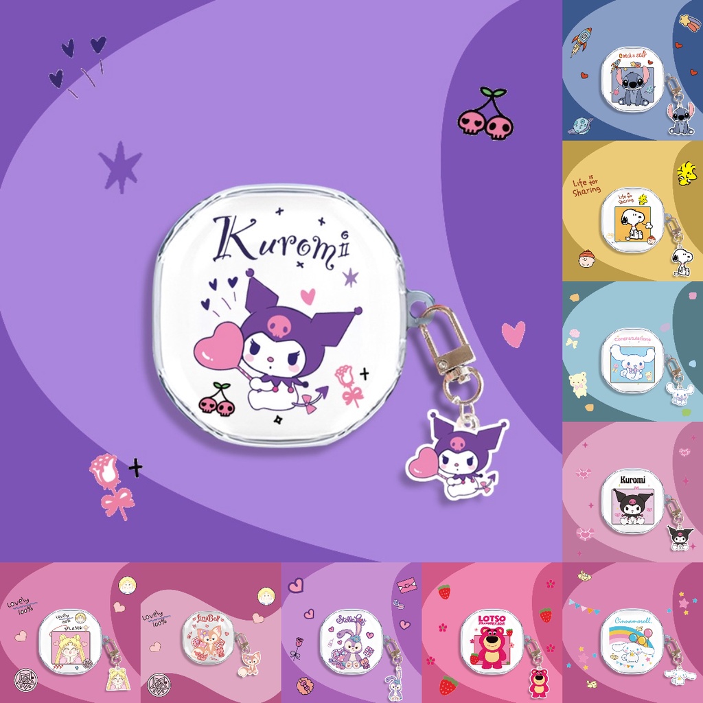 For Baseus WM01 TWS Earphone Case casing cover Strawberry Bear Kulomi ...
