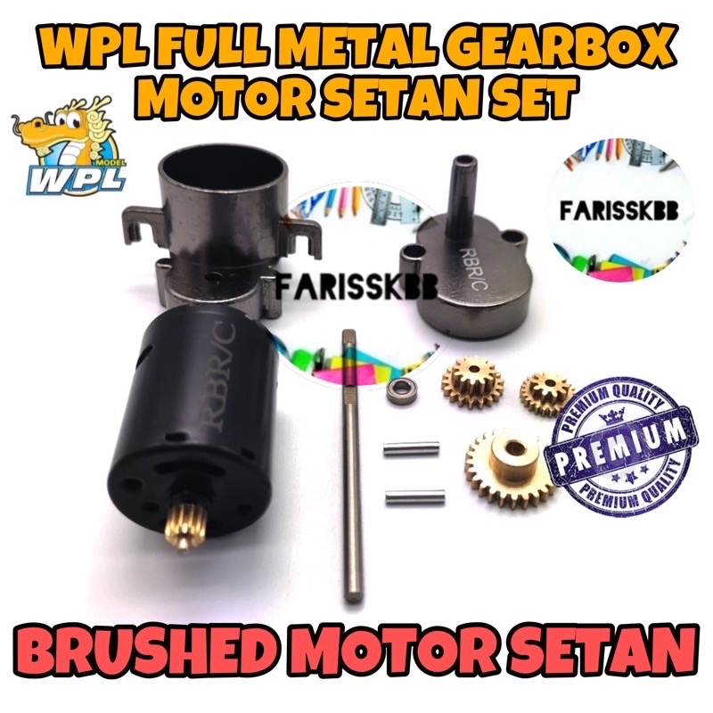 WPL D12 Motor Setan with Full Metal Gearbox UPGRADED Metal Gearbox With ...