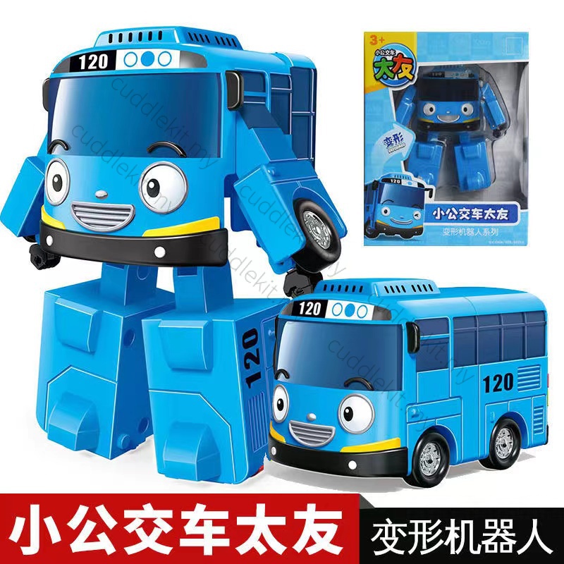 Korea TAYO Bus Mini Taylor Transformed Car Boys Girls Robot Roger ...