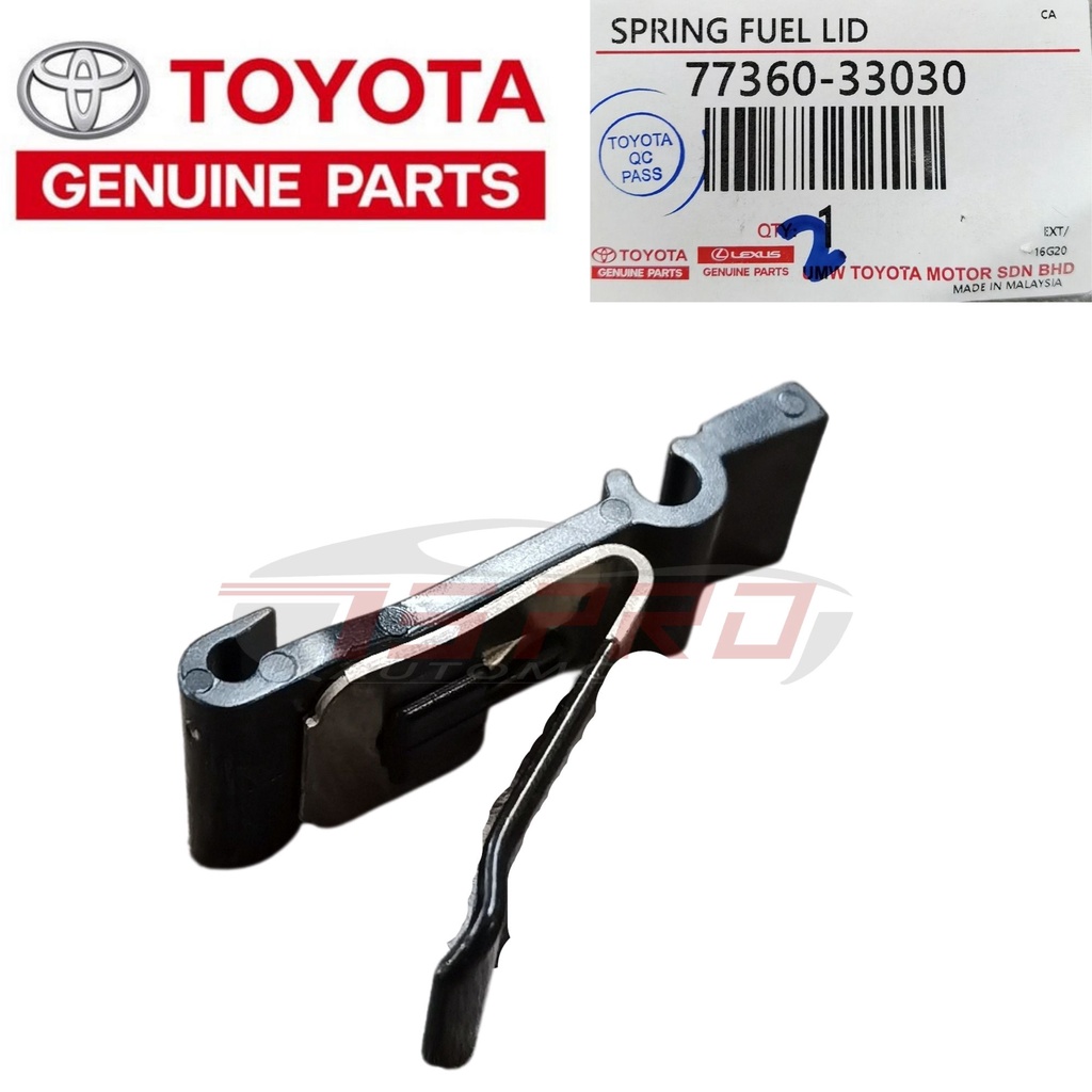 Toyota Genuine 77360-33030 Fuel Lid Clip Minyak Pintu Spring -Toyota ...