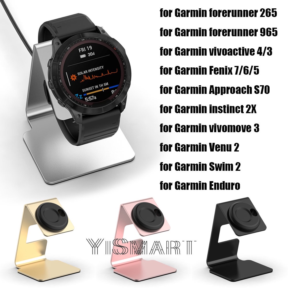 Metal Charger Stand for Garmin Fenix 7 6 5 Charging Cradle Stand Dock ...