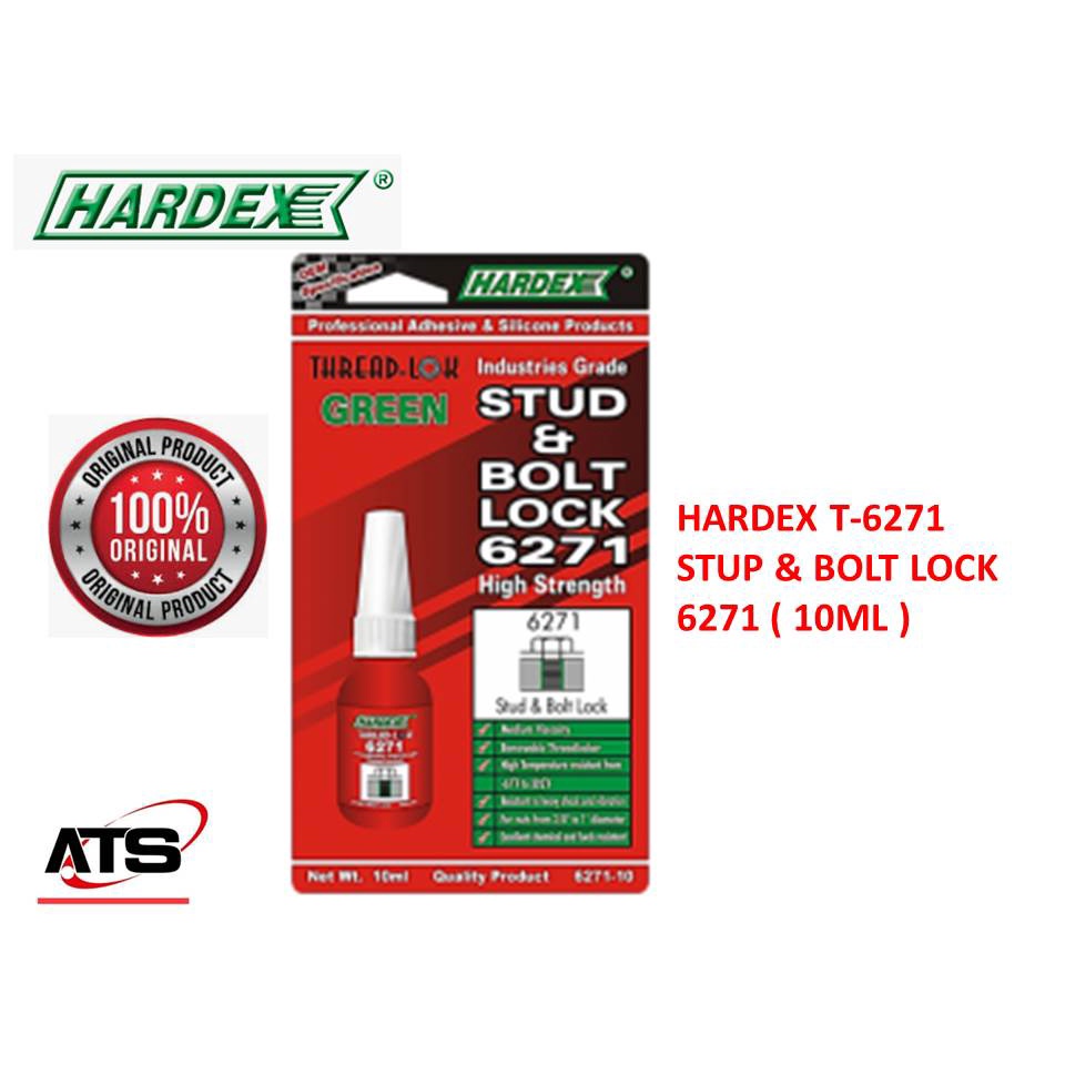 HARDEX T-6271 STUD & BOLT LOCK 6271 10ML | Shopee Malaysia