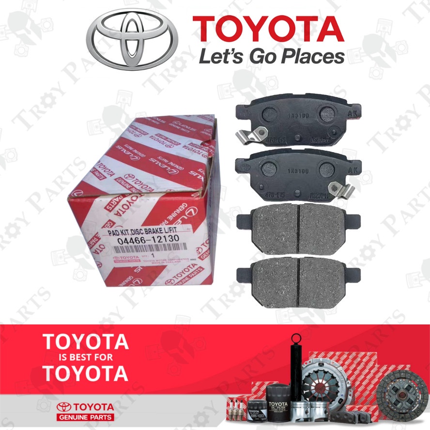 Toyota Rear Brake Pad 04466-12130 / 04466-02210 Vios NCP93 NCP150 Altis ...