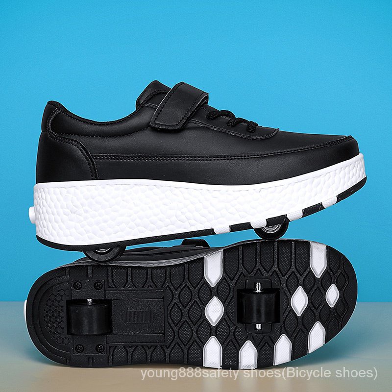 Teenager roller skates two-wheeled skateboard shoes outdoor sports ...