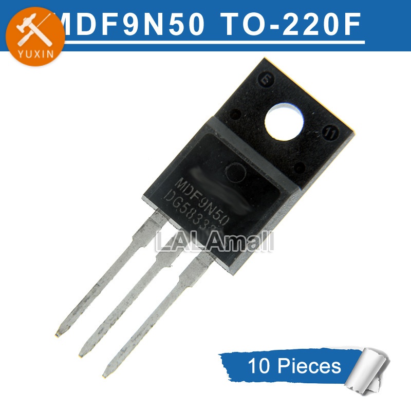 10pcs MDF9N50 TO-220F MDF9N50TH MDF9N50B MDF9N50F TO-220 9N50 TO220F 500V 9A N-channel MOSFET ...