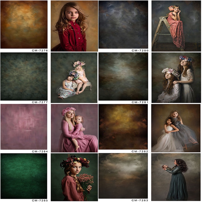 Portrait Solid Color Backdrop Photography Retro Texture Kids Newborn ...