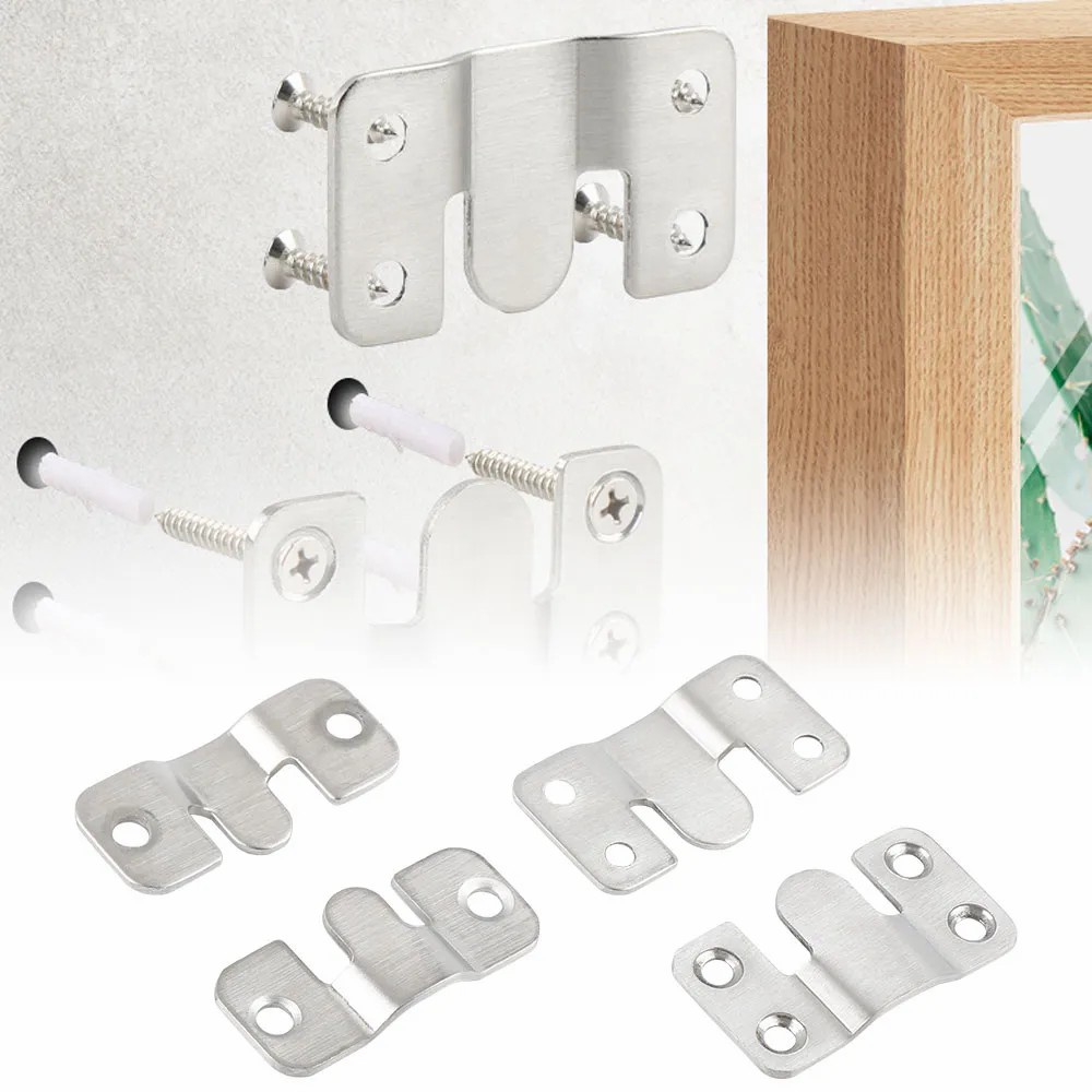 1 Pair Wall Picture Frame Hanger Display Hooks / Z-Clip Hook for Art ...