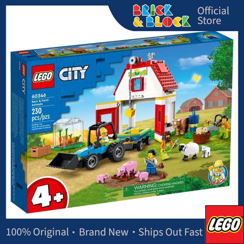 LEGO 60346 Barn & Farm Animals | LEGO City | Shopee Malaysia