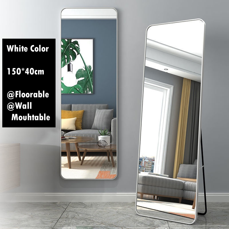 Floorable Standing Long Mirror Full body Mirror Cermin penuh panjang ...