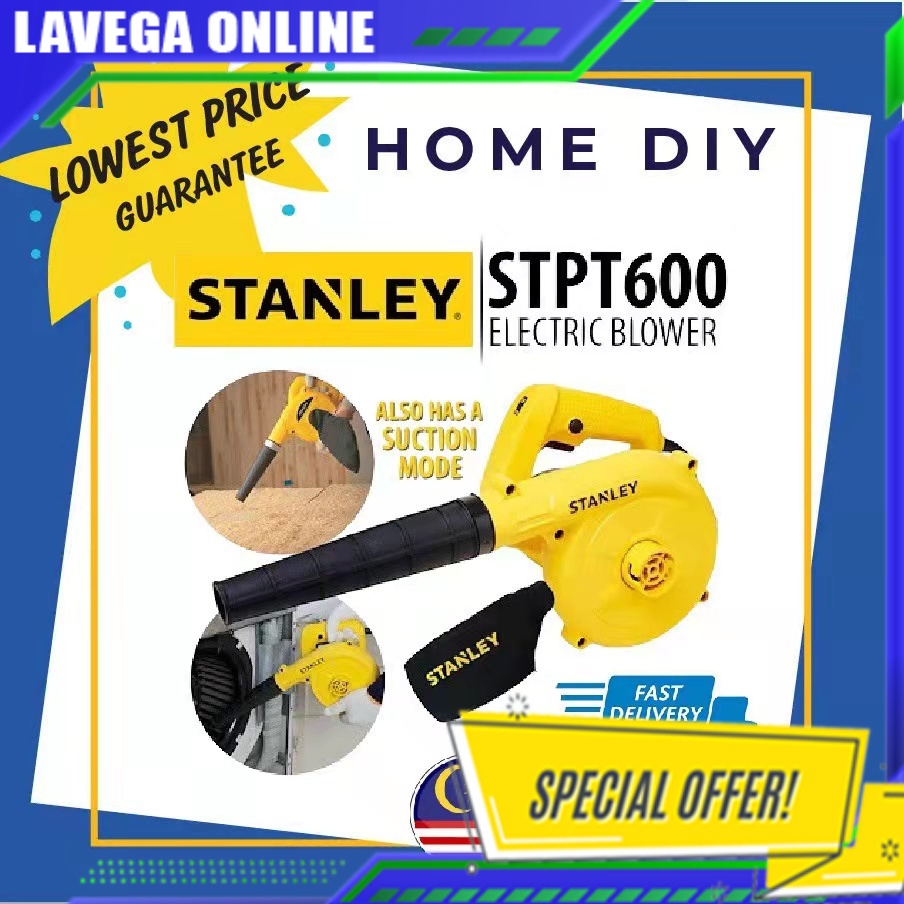 STANLEY BLOWER / STPT600 600W 2-IN-1 ELECTRIC BLOWER& Vacuum/ Variable ...