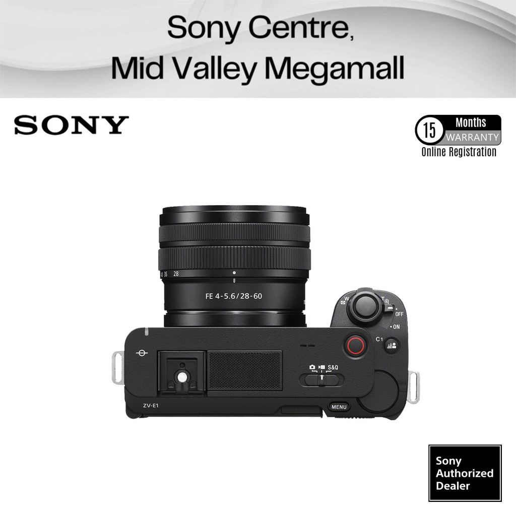 SONY ZV-E1 | Full-frame vlog camera | ALL INTERCHANGEABLE LENS CAMERAS | E1 | Shopee Malaysia