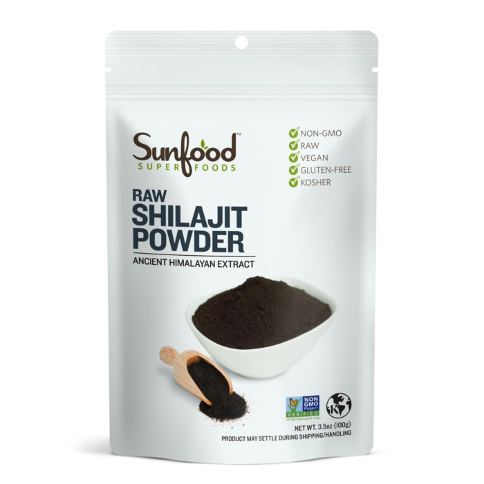 Sunfood Superfoods Raw Shilajit Powder 100% Pure, Vegan, Kosher, 100g ...
