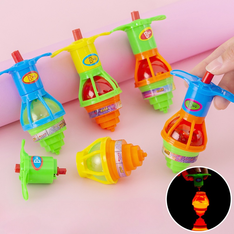 Creative Children's Flash Glow Rotating Gyro Chain Toy Color Gyro ...