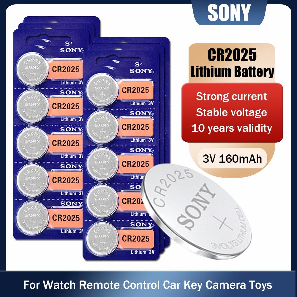 SONY CR2025 CR 2025 DL2025 BR2025 KCR2025 3V Lithium Battery For Watch ...
