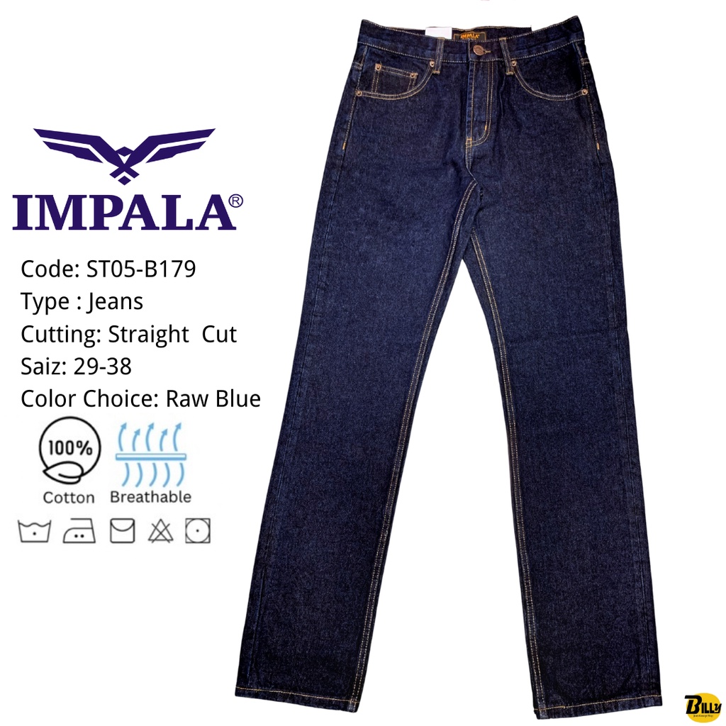 IMPALA Brand Men’s Straight Cut Jeans ( ST05-B179 ) | Shopee Malaysia