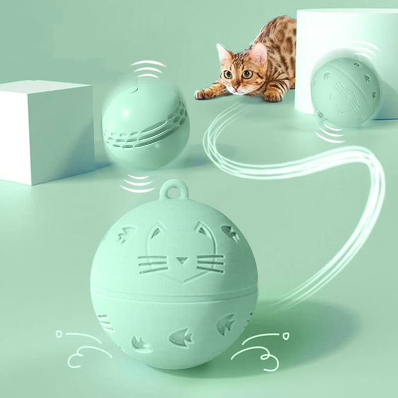 Razy Ball Interactive Cat Toy Self-Moving Kitten Jumping Ball Toys ...