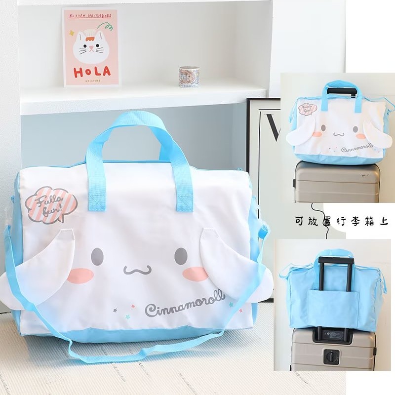 Lovely Japanese Style Traveling Bag Cinnamoroll Kuromi Kuromi Pom Pom ...